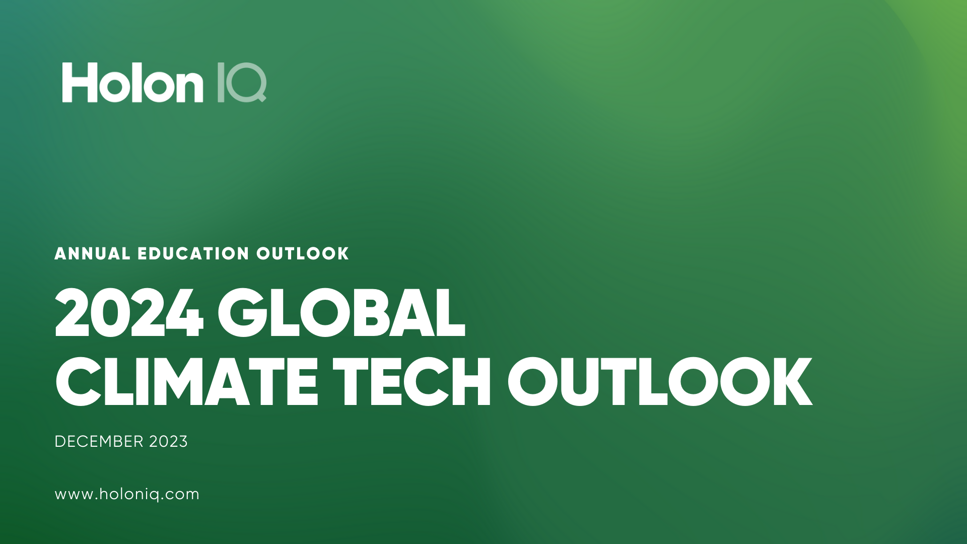 2024 Global Climate Tech Outlook